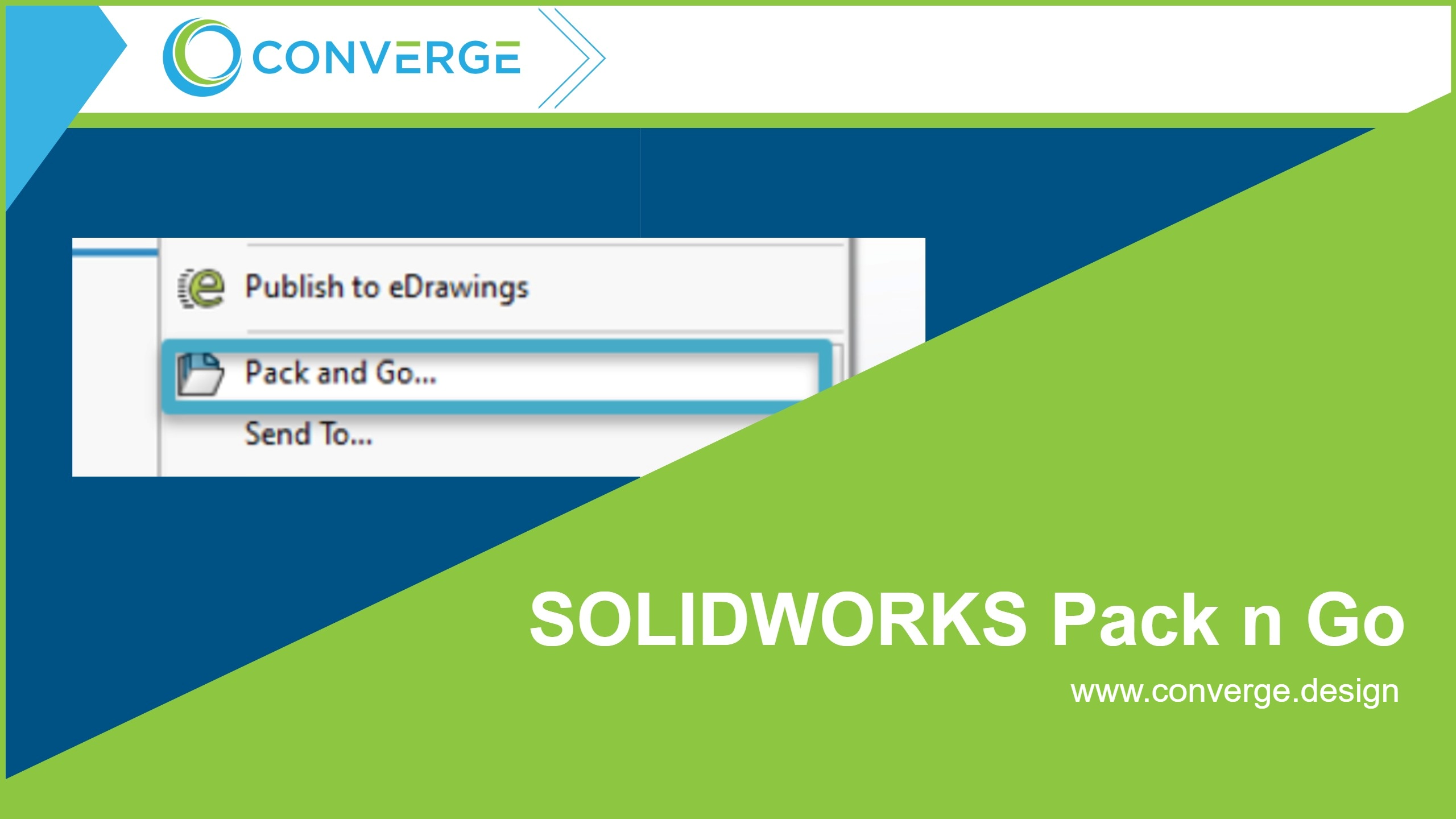 SOLIDWORKS Pack and Go: Your Design Companion